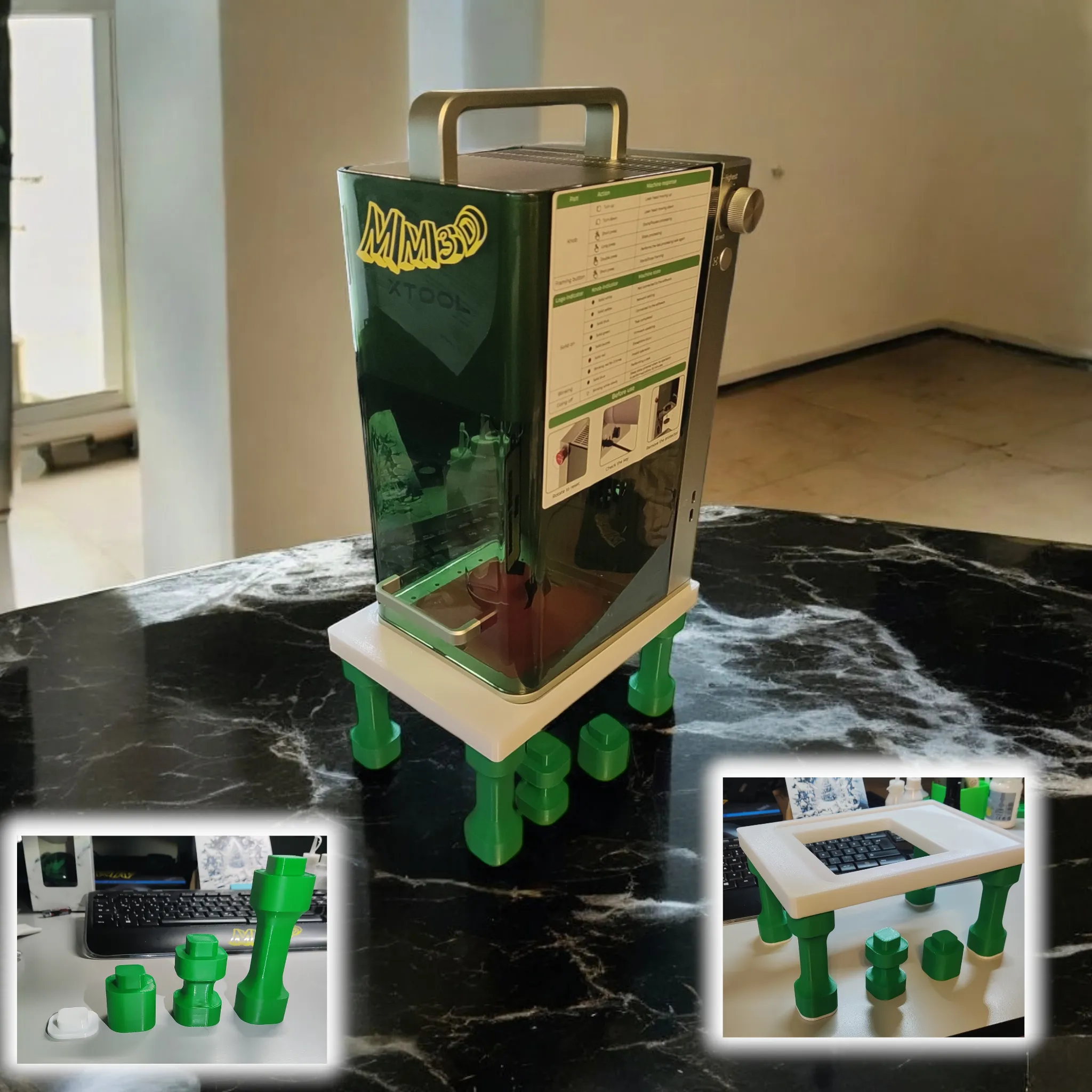 XTool F1 modular riser - Free 3D Print Model - MakerWorld