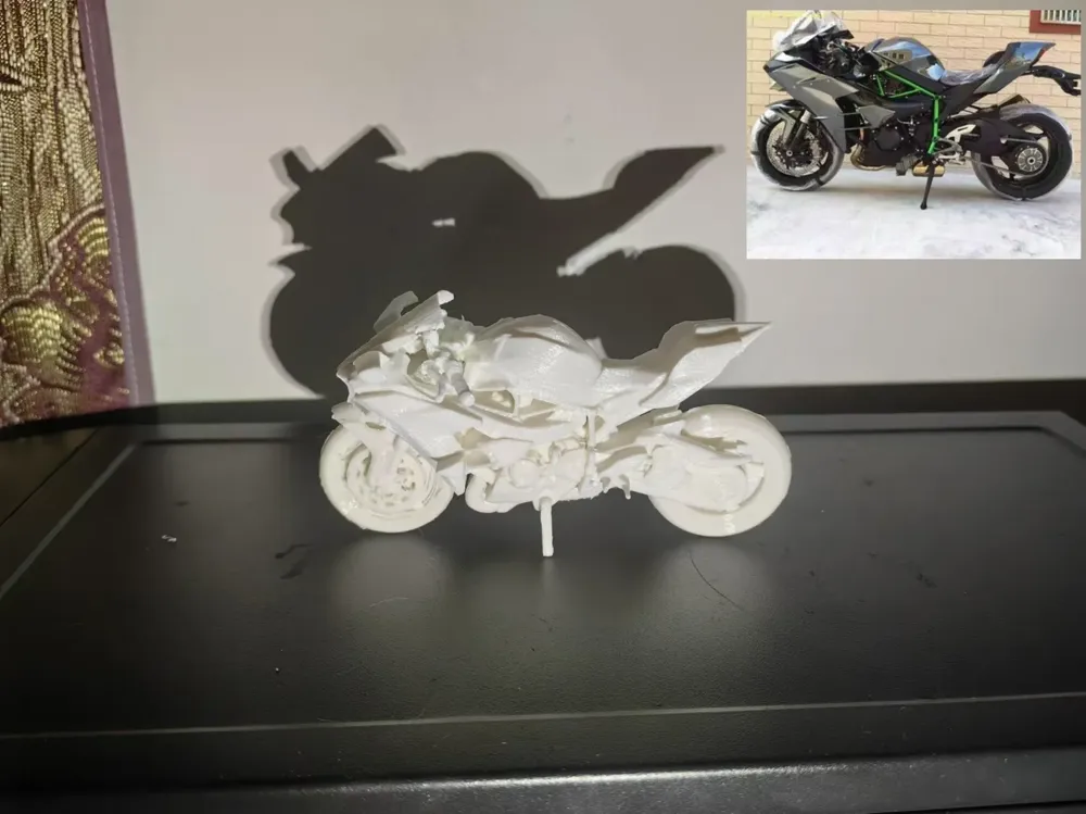 Kawasaki Ninja H2R motorcycle, a land-based aircraft, ultra-fine ...