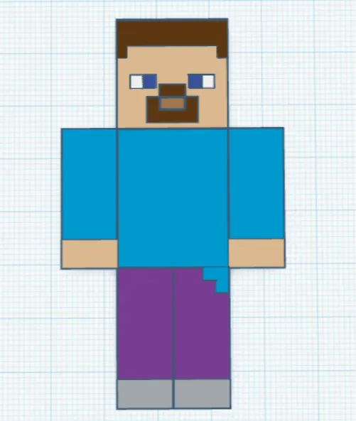 Minecraft Steve by I CoxMakerWorld: Download Free 3D Models