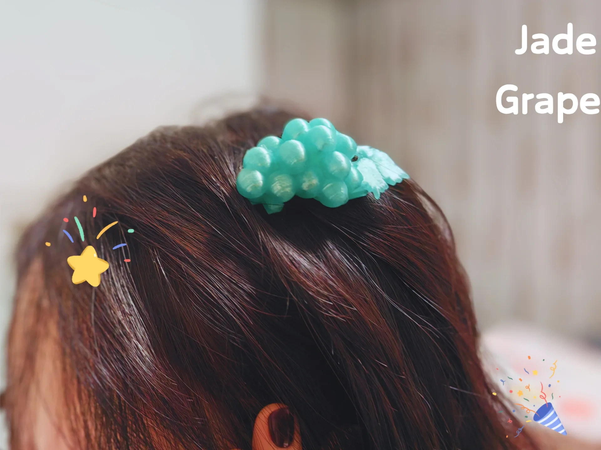 Exquisite Jade Grape Hair Clip/Hair Accessory by user_1696123435 ...