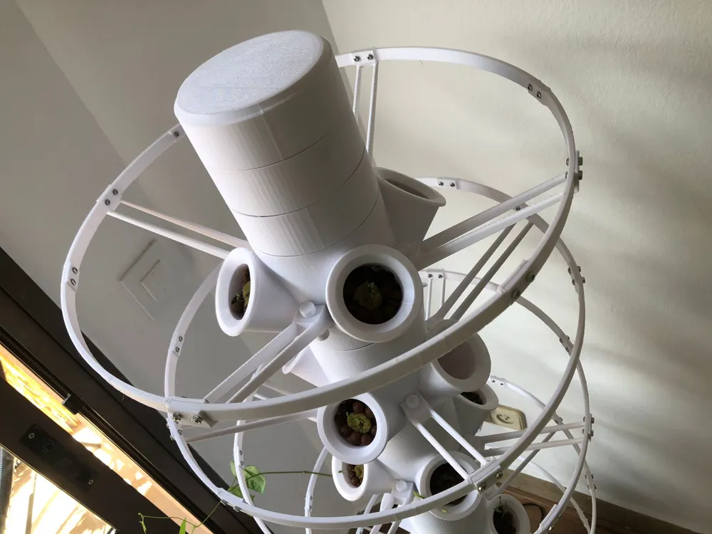 Modular Hydroponic Tower Garden Remixed by ekoscape - MakerWorld