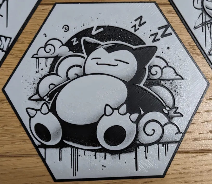 Pokemon Eevee Evoli Hueforge Hex Hexagon by Sebastien - MakerWorld