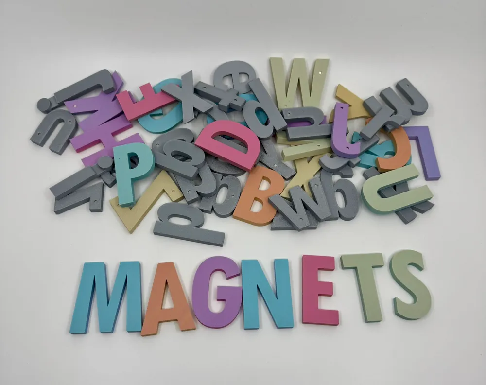 Magnetic Alphabet (Upper-case and Lower-case) by Polymaker Education ...
