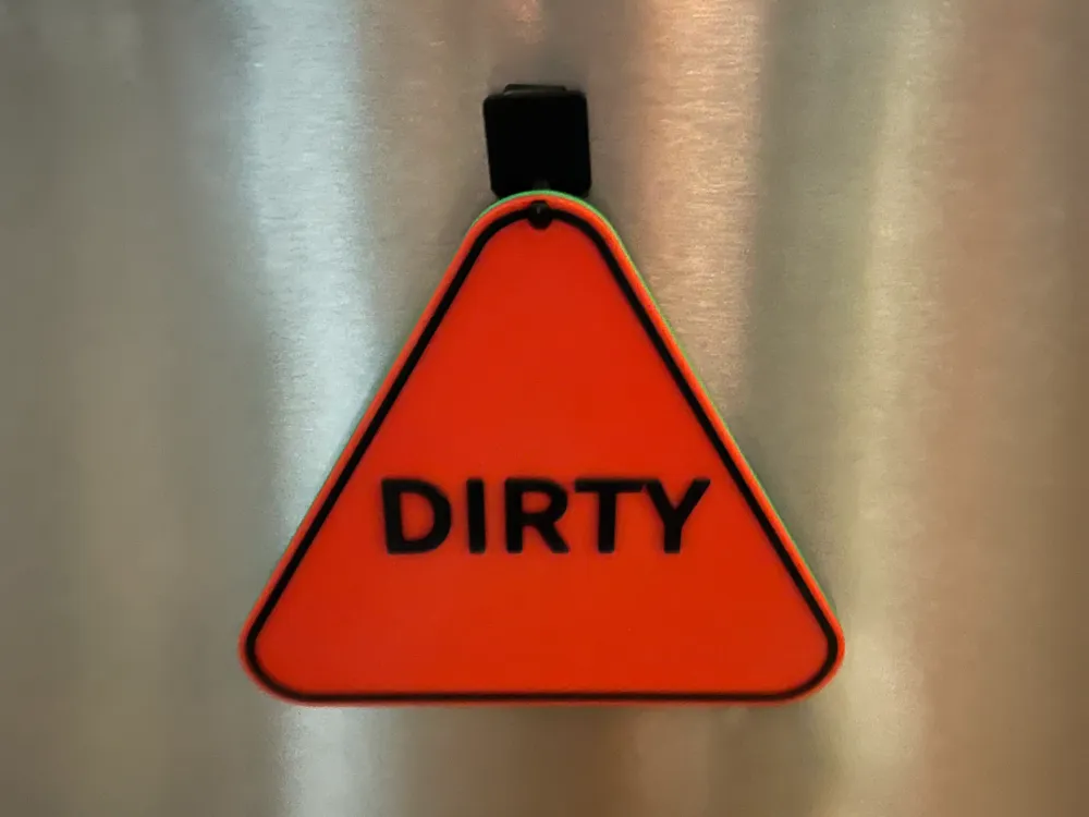Dishwasher Clean/Dirty Sign - Free 3D Print Model - MakerWorld