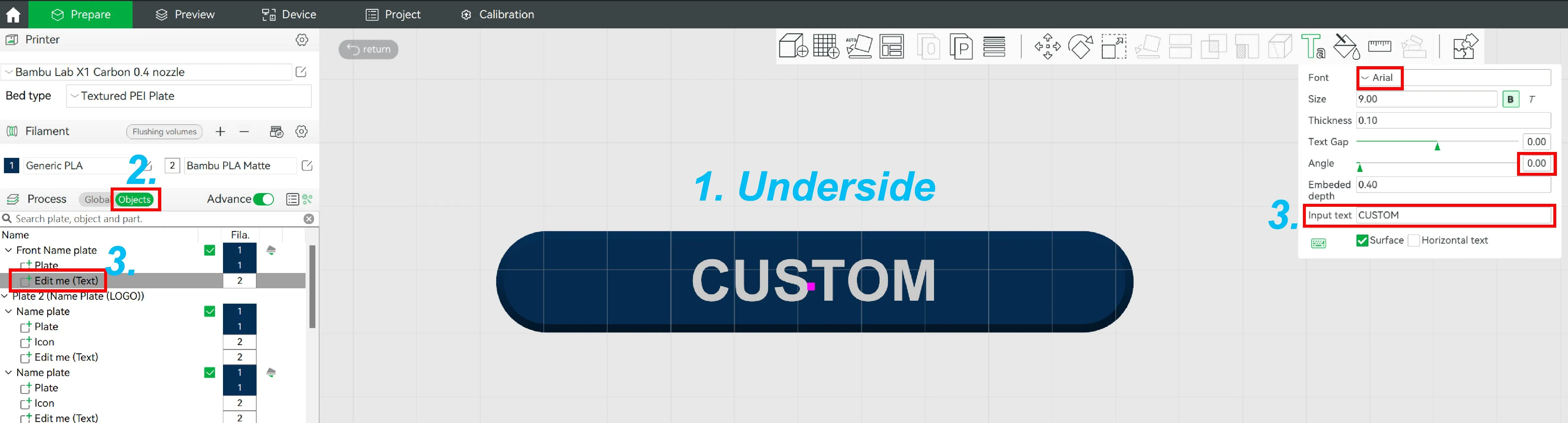 Parts Storage Stackable Box / Custom Nameplate - Free 3D Print Model ...