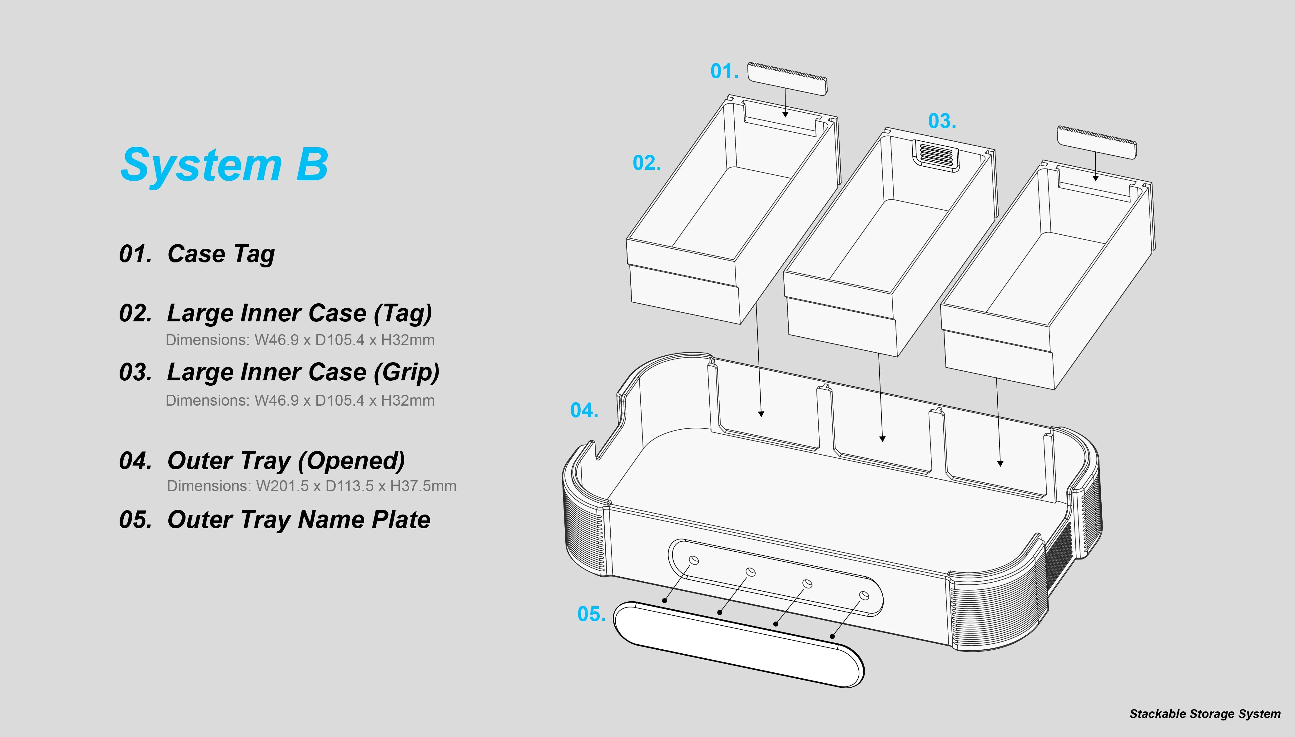 Parts Storage Stackable Box / Custom Nameplate by Meyui MakerWorld ...