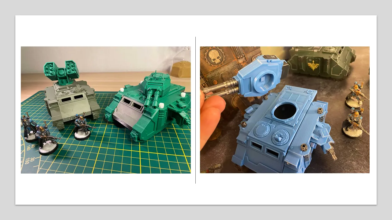 Predator Space Marine 40k Rhino Conversion by Wargame Terrain Print ...