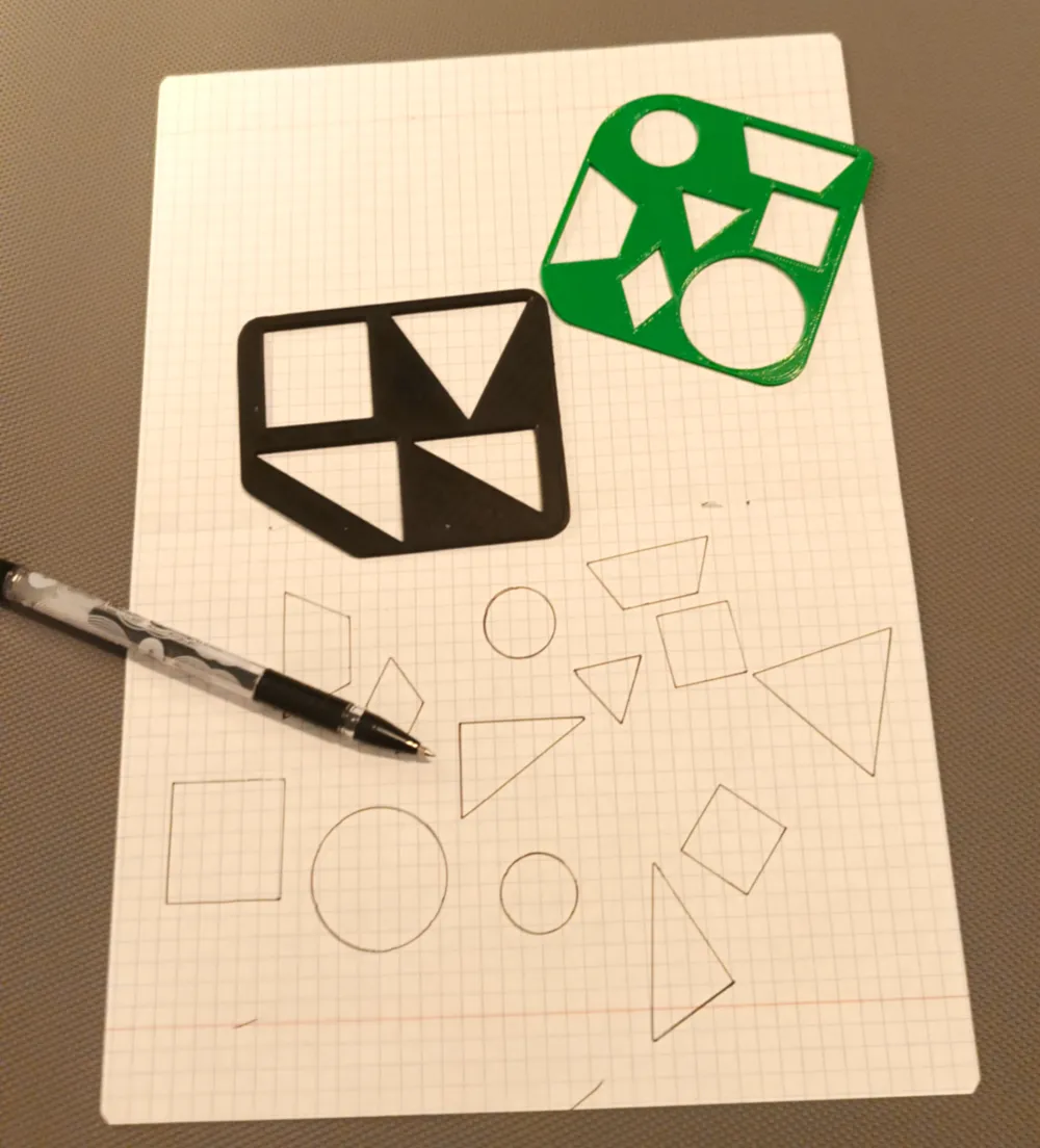 Templates for drawing geometric figures by Baart - MakerWorld