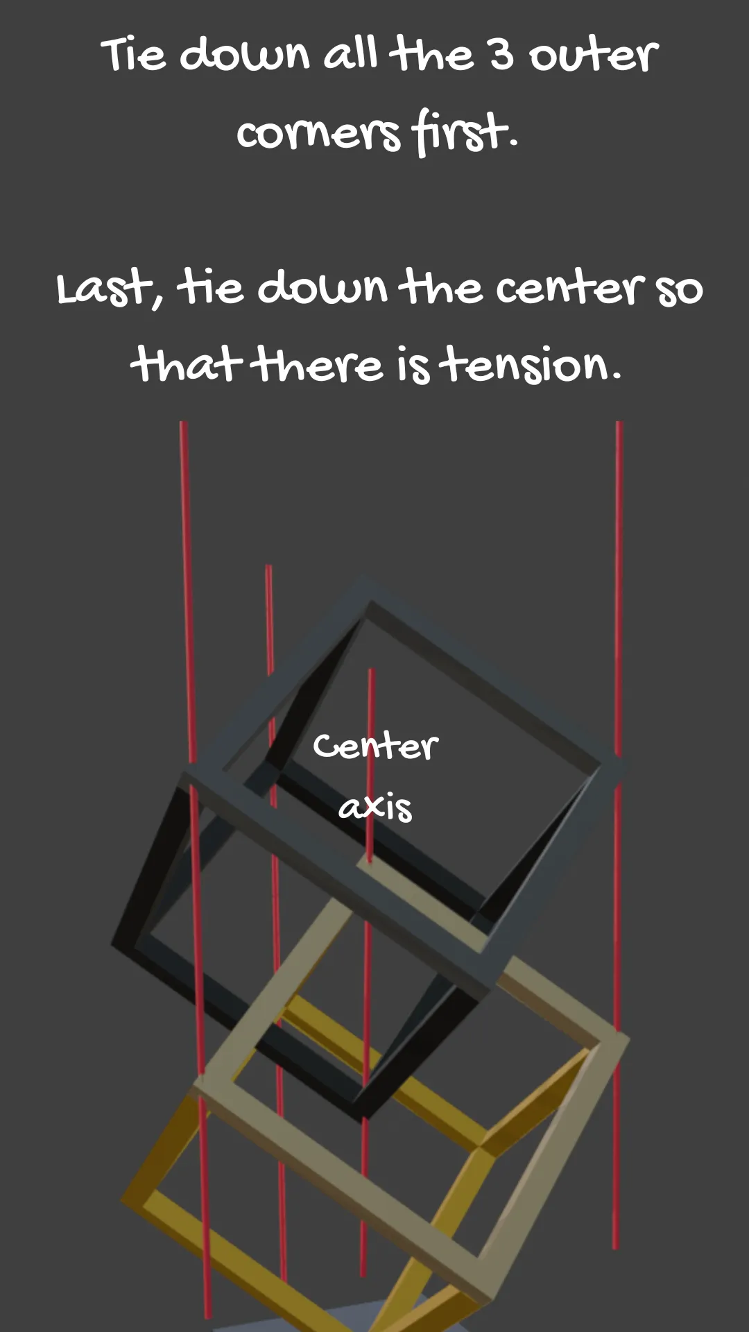 Tensegrity: The Levitating Cube by BotaniCat MakerWorld: Download Free ...