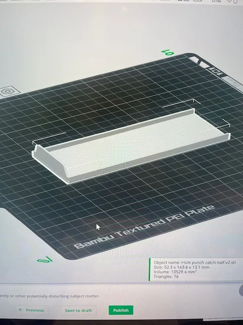 3 Hole Punch Catch Base by SUP? - MakerWorld