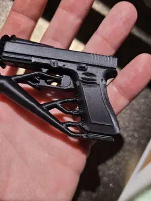 Keychain Glock Gun - Free 3D Print Model - MakerWorld