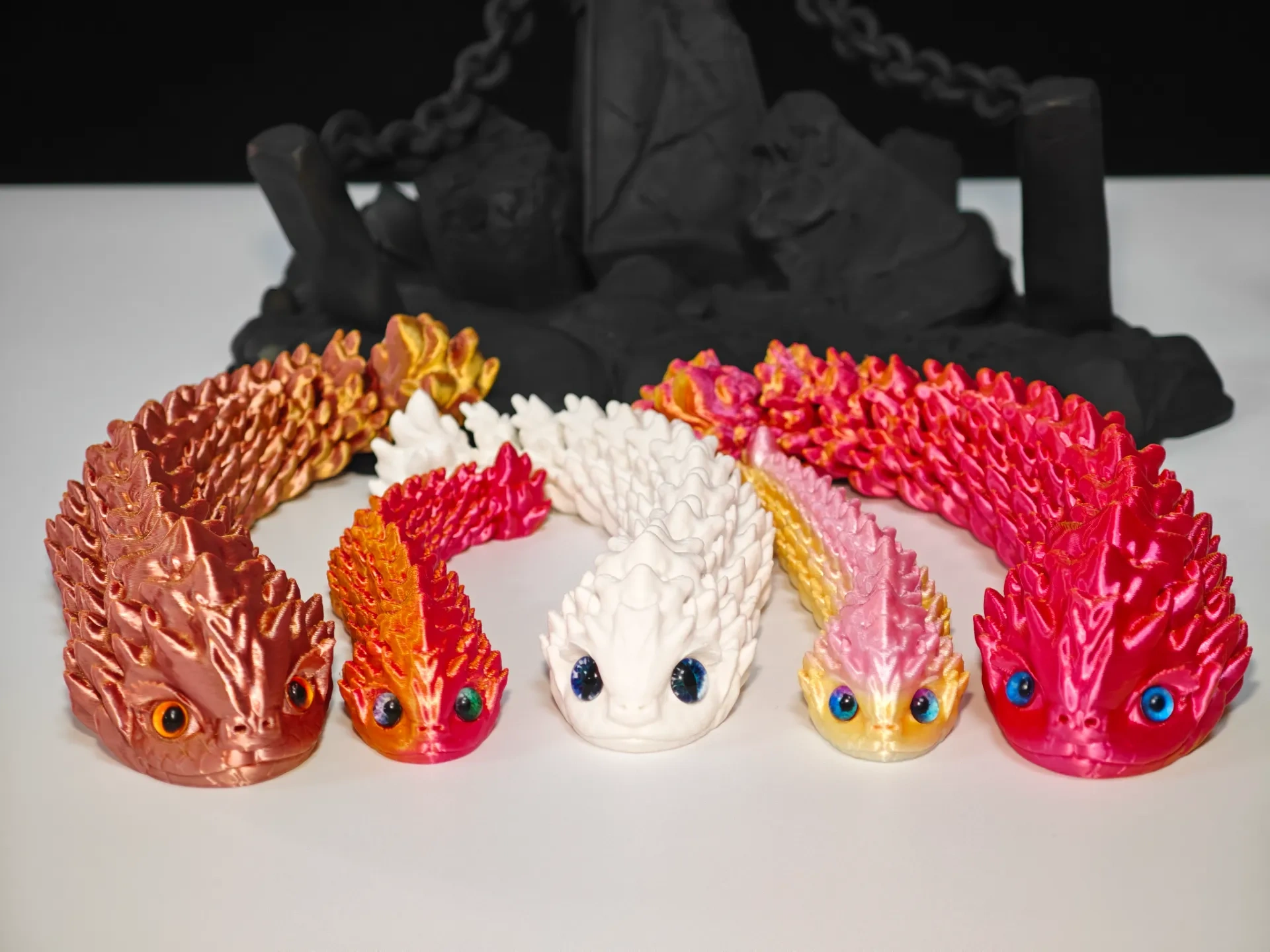 Yan Mang~One-piece printed hinged articulated flame serpent by 顺遂如意 - MakerWorld