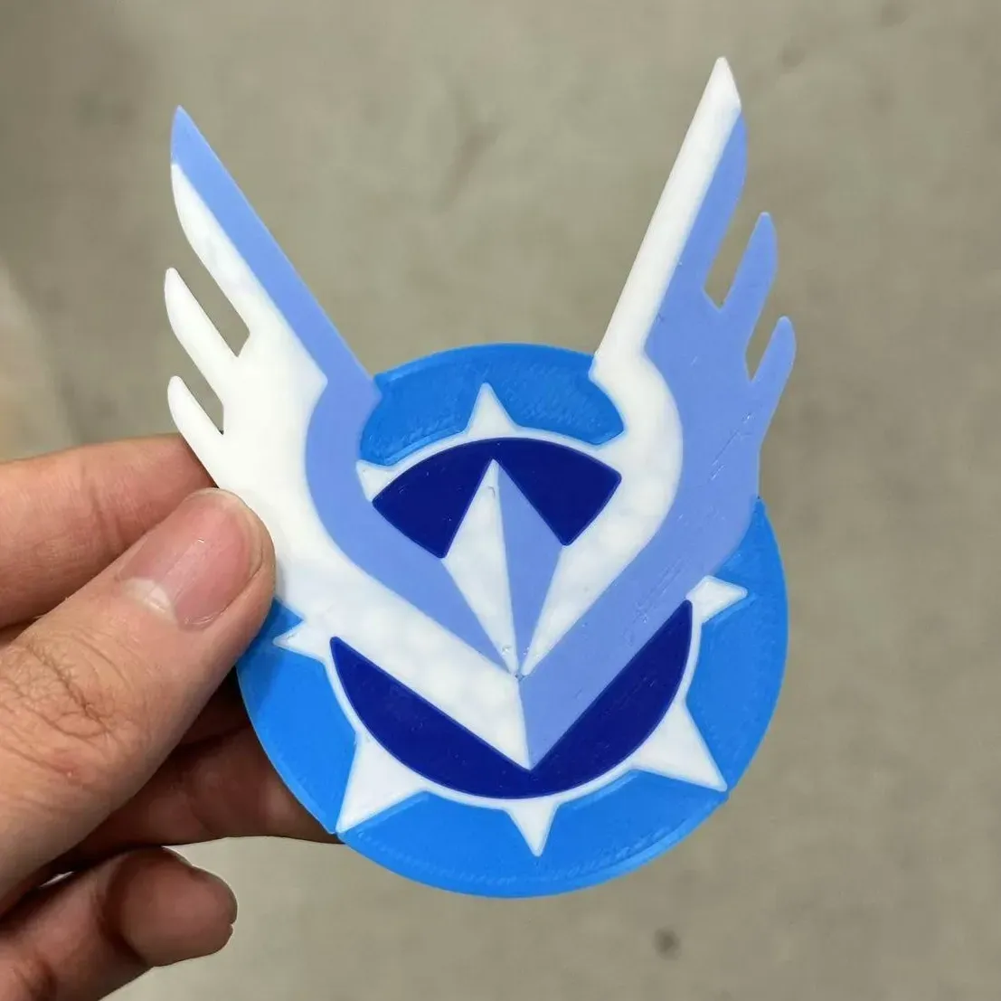 Gundam SEED Freedom COMPAS logo - Free 3D Print Model - MakerWorld