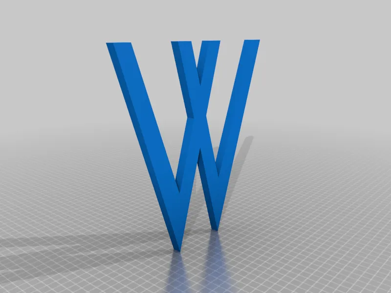 W Letter by Phiko MakerWorld: Download Free 3D Models