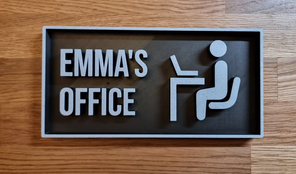 Customizable 2D/3D Plaque/Sign - OpenSCAD by samster395 - MakerWorld