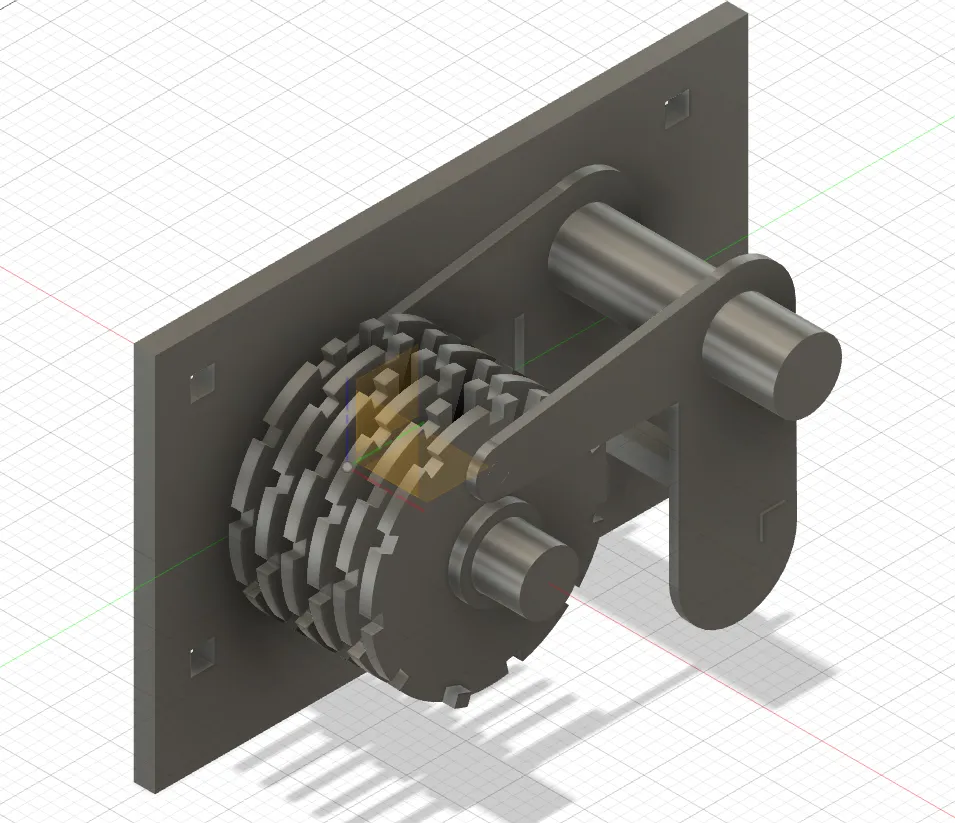 Rotary combination lock - Free 3D Print Model - MakerWorld