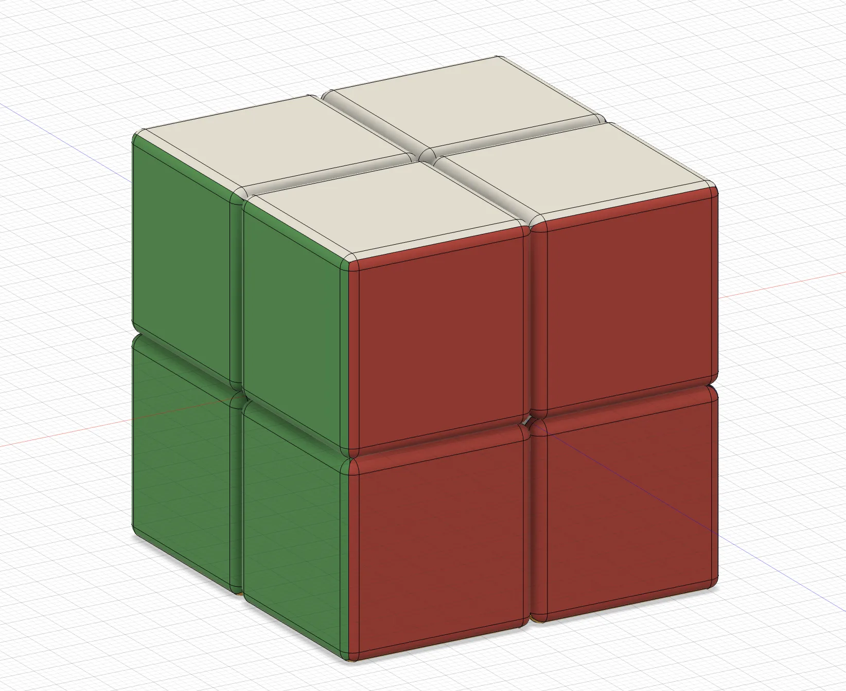 Rubik Cube Style Puzzle 2x2x2, 3 Styles - Free 3D Print Model - MakerWorld