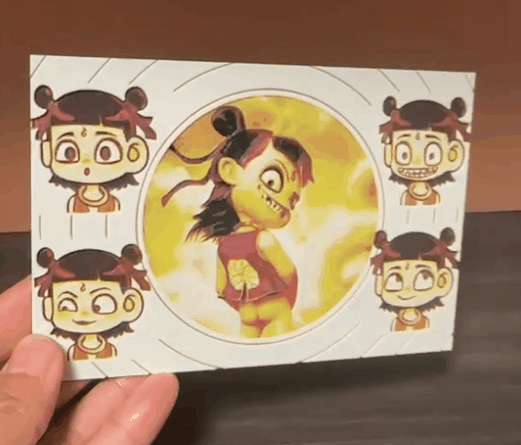 Nezha~Demon and Angel (4 smiling faces, 4 angry faces) by Bai guo ...