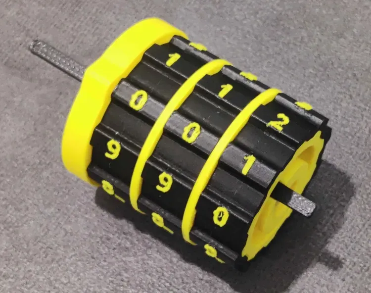 Fully 3D Printed Combination Lock - Free 3D Print Model - MakerWorld