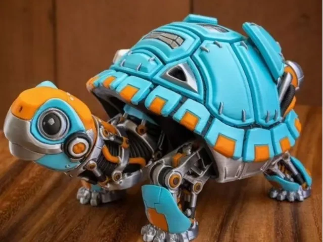 Cyberpunk articulated turtle by Robin - MakerWorld