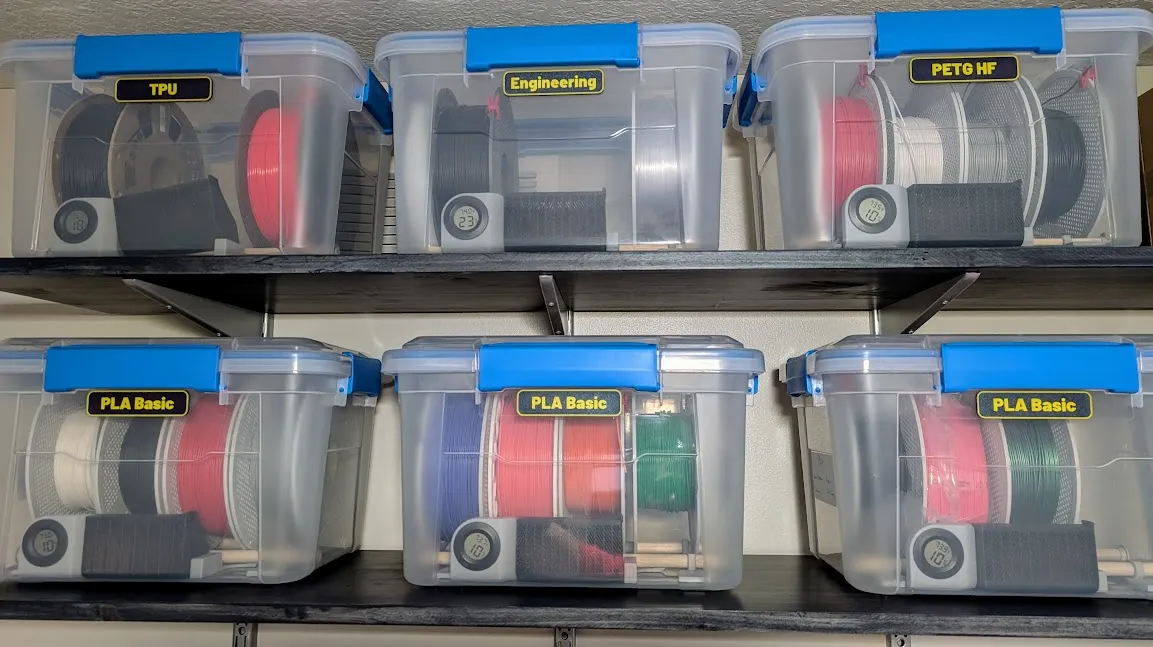 Filament Spool Rack for EZY Storage 18L Container - Free 3D Print Model - MakerWorld