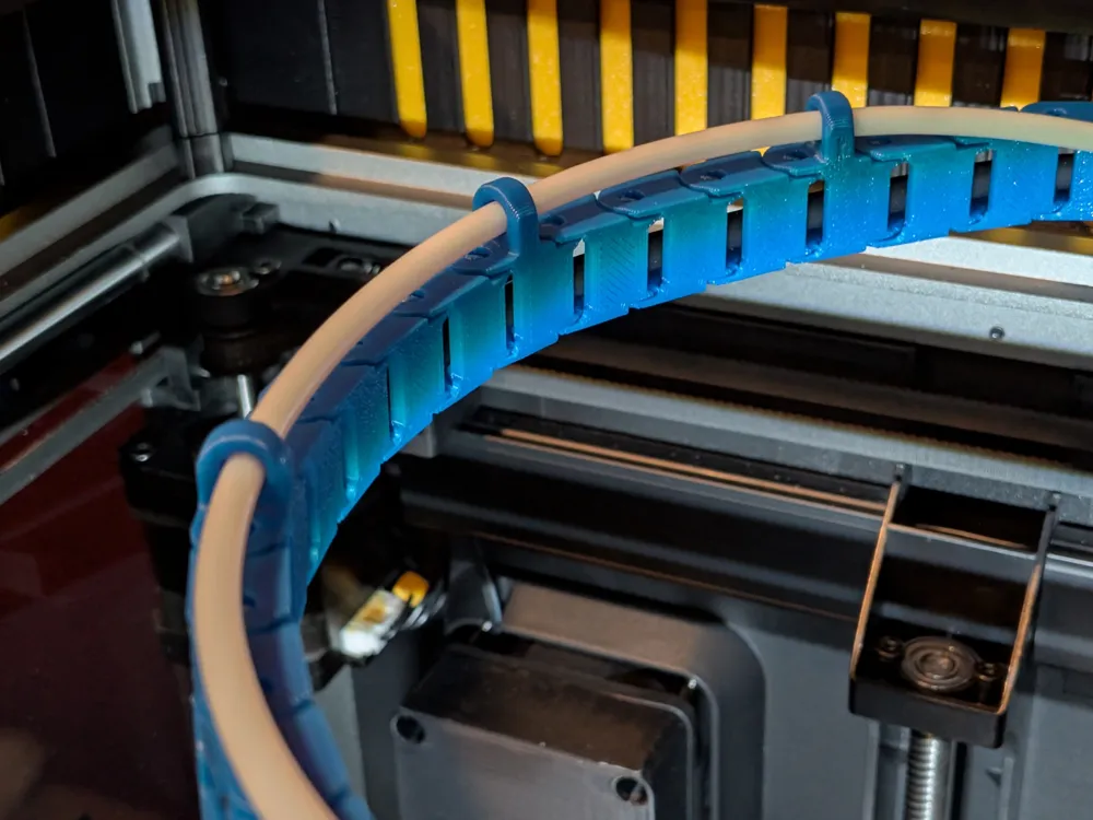 Cable Chain Link with PTFE Tube Guide Remixed by C3D Garage MakerWorld ...