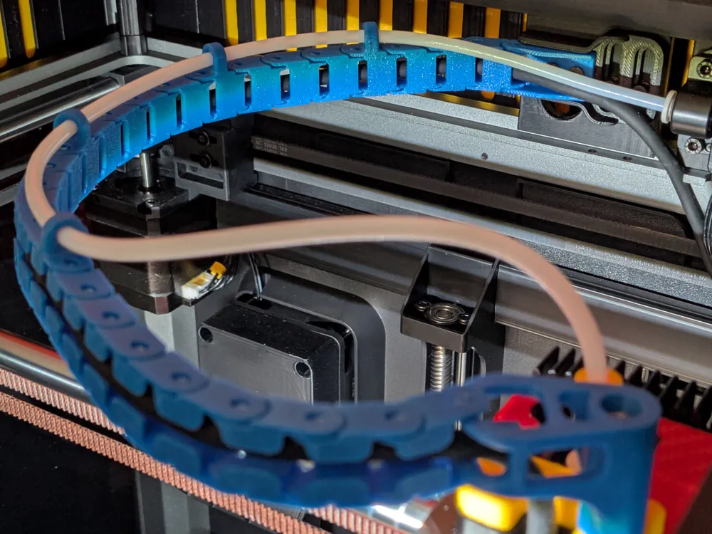 Cable Chain Link with PTFE Tube Guide - Free 3D Print Model - MakerWorld