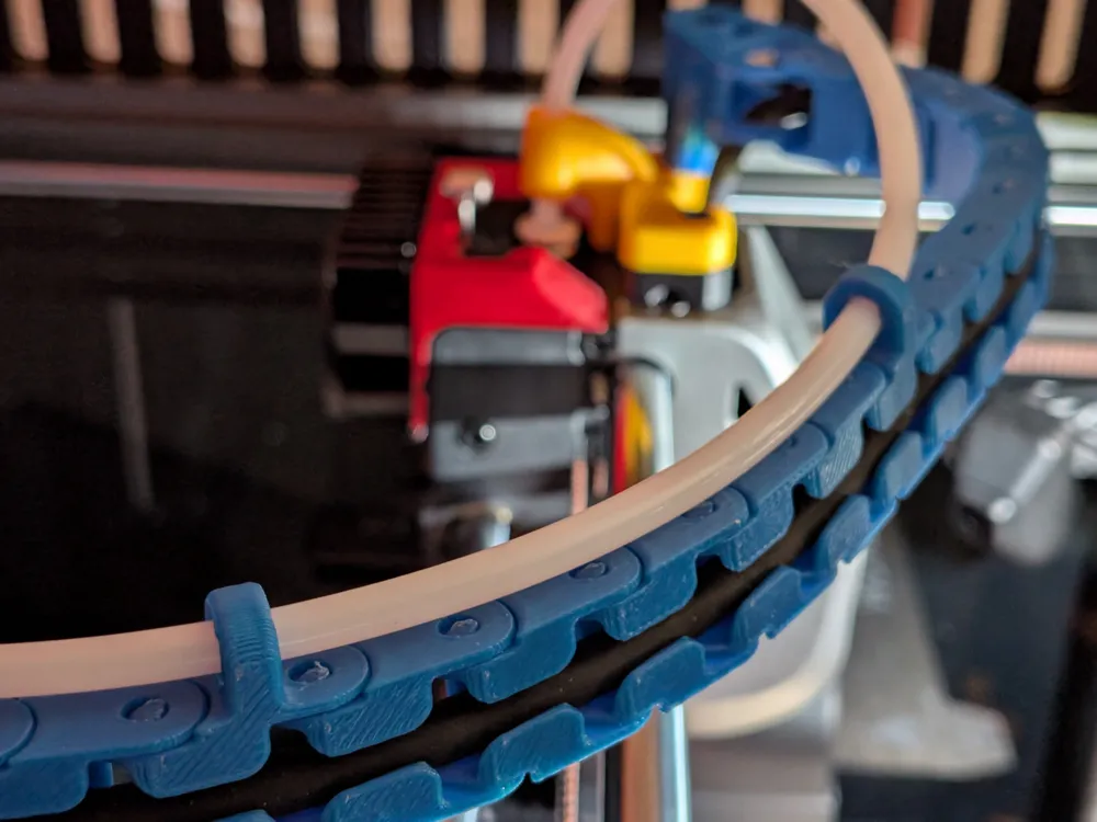 Cable Chain Link with PTFE Tube Guide Remixed by C3D Garage MakerWorld ...