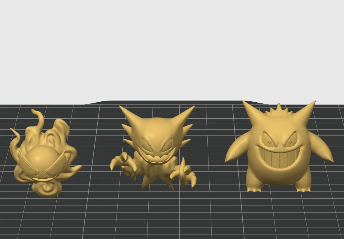 Pokemon #092 Gastly #093 Haunter #094 Gengar by 良仔3D 打印国际站账号1 - MakerWorld