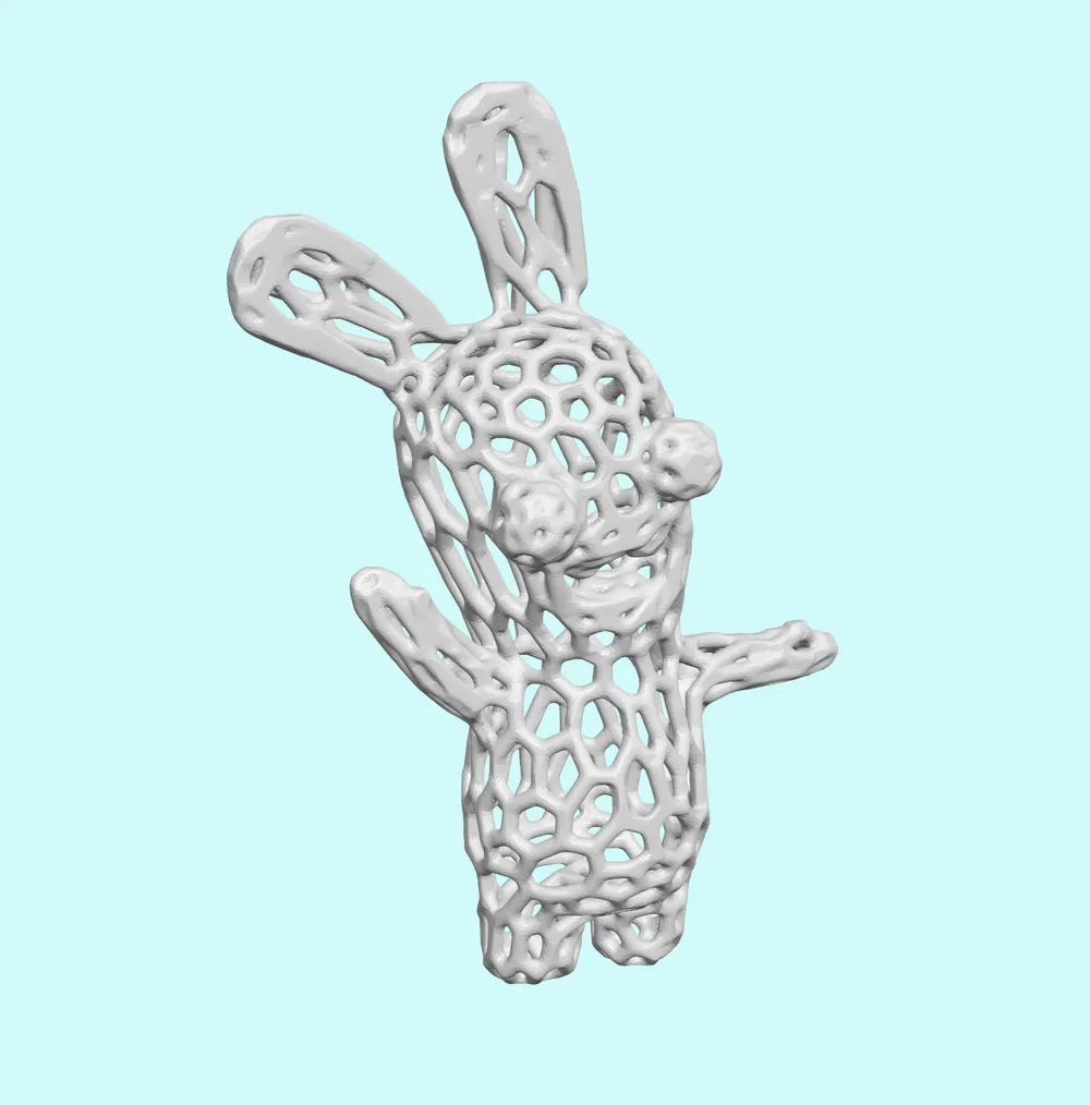 Voronoi Raving Rabbid Remixed by mosselini1 - MakerWorld