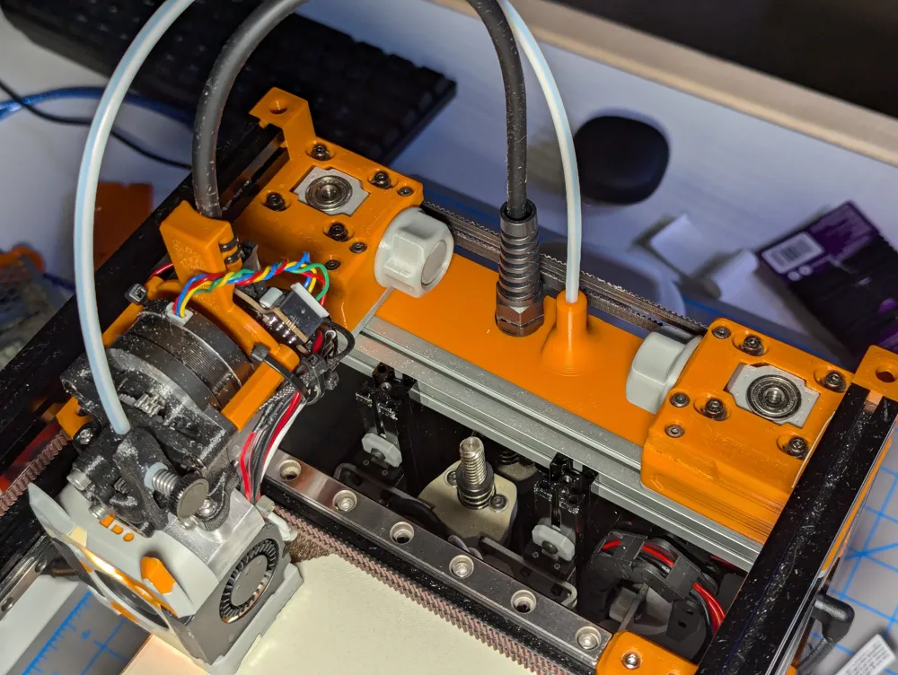 Voron v0.2 motor panel for PTFE tube + CAN cable by B20bob - MakerWorld