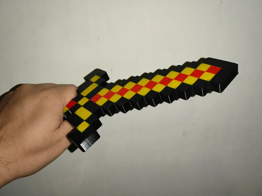 Block Sword - Diamond Sword - Minecraft by 天门计划 - MakerWorld