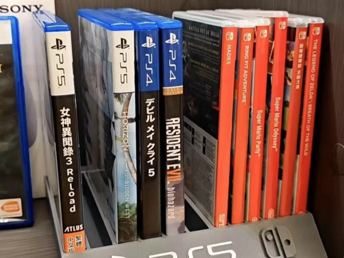 PS5 Switch Game Cartridge and Disc Combination Stand by Ronronner - MakerWorld