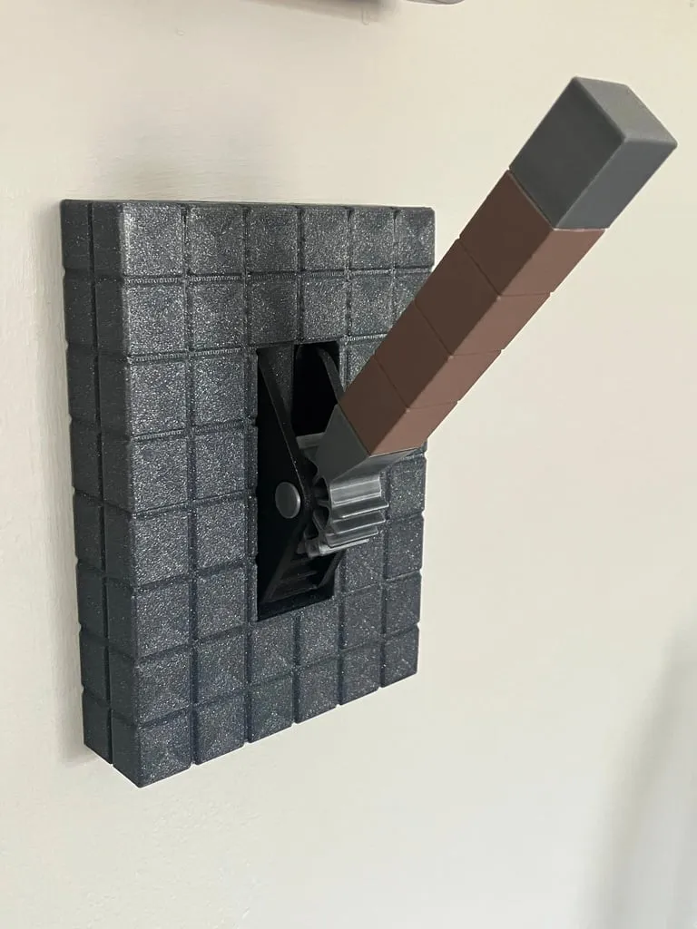 Minecraft Geared Lever Switch (Flat switch) Remixed by Marc-Andre ...