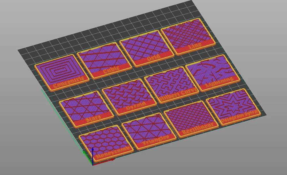 Infill Swatches 10% by Lippen - MakerWorld