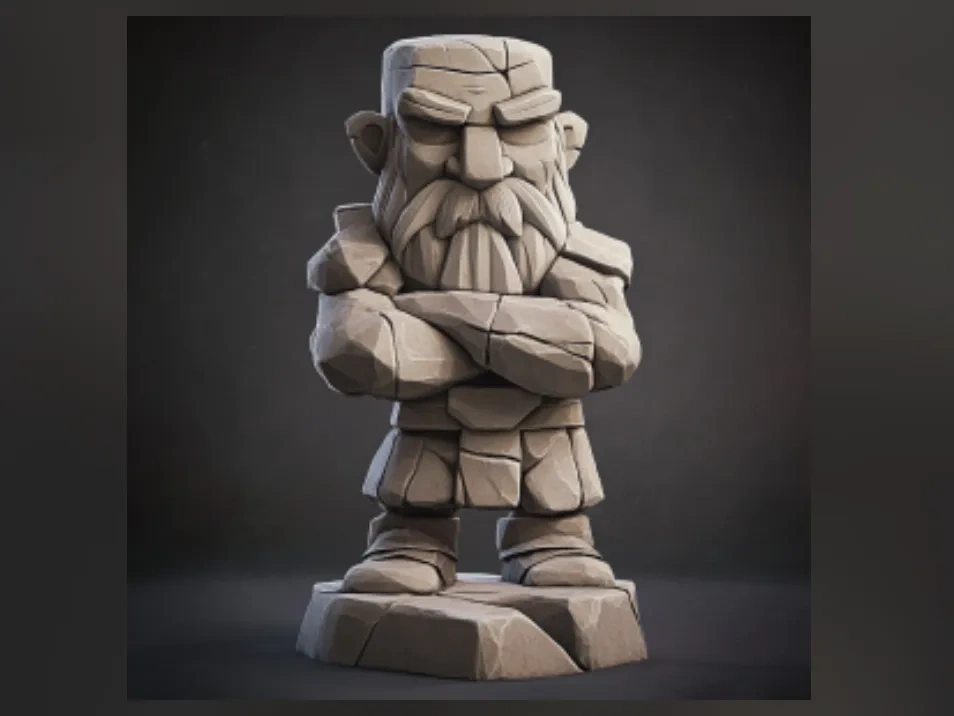 Stone Man Print-in-Place for A1 mini by a18yuan - MakerWorld