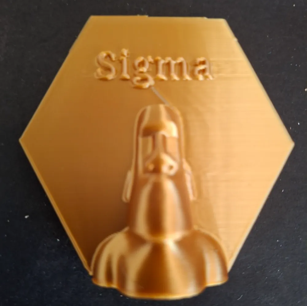Sigma coin moai by TeoBG - MakerWorld