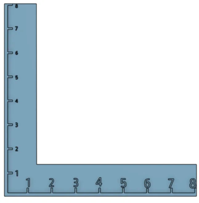 Square Ruler - Free 3D Print Model - MakerWorld