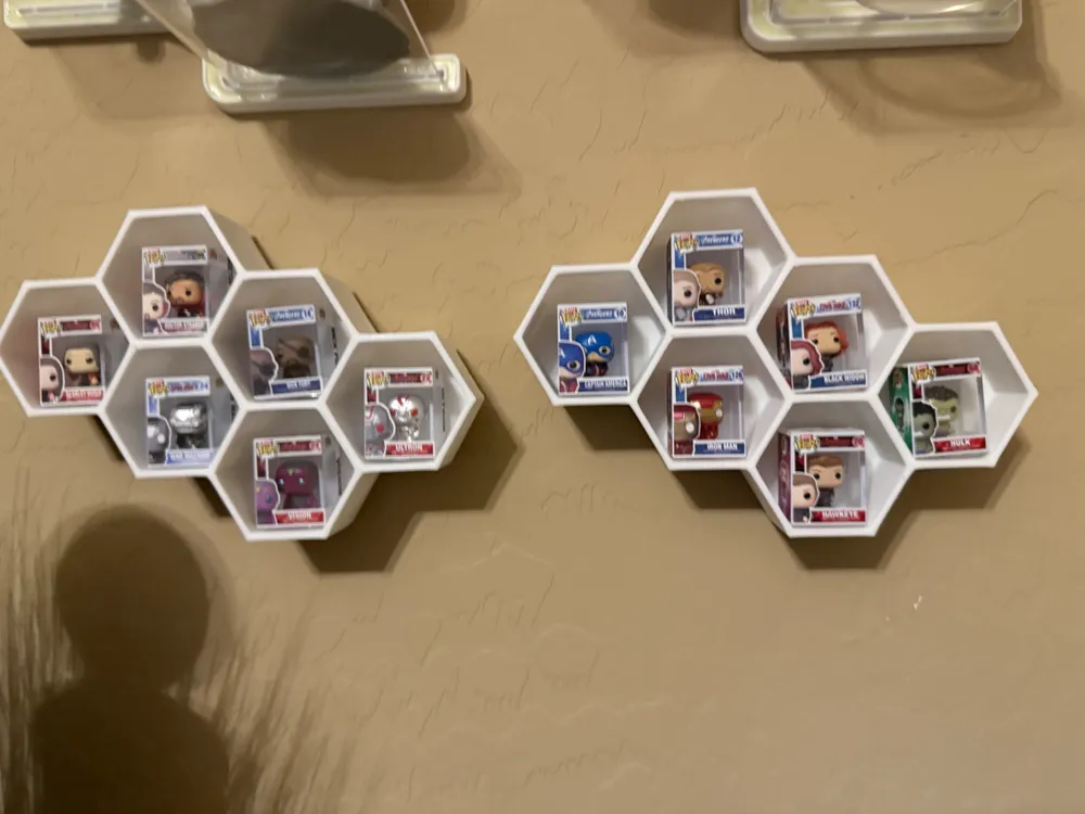 Mini Funko Pop Honeycomb Display by Muensterman1024 - MakerWorld