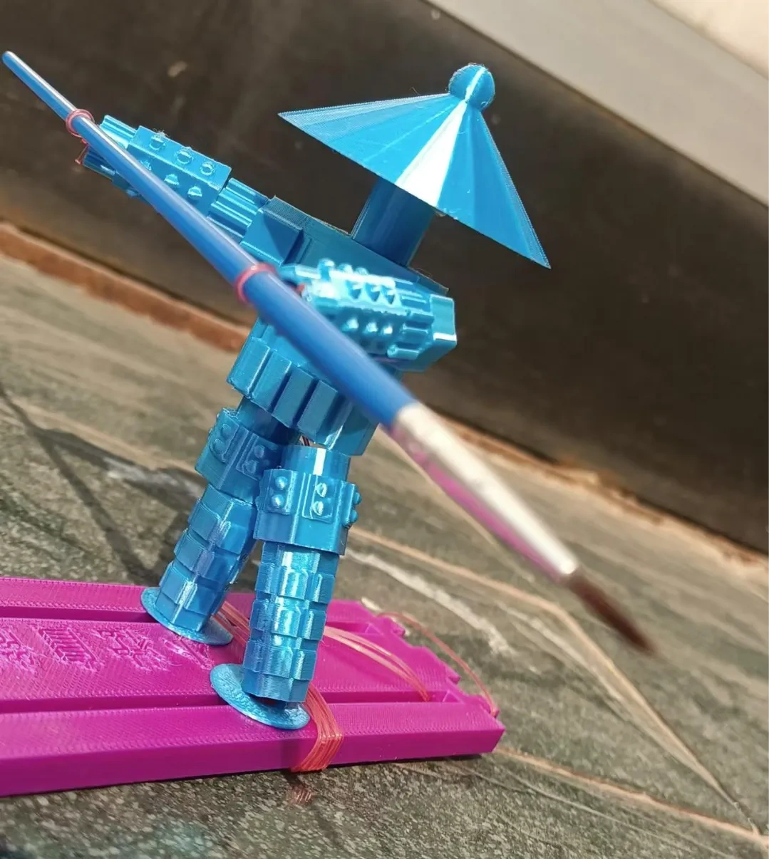 Azure-Armored Bamboo Warrior by user_3548993777 - MakerWorld