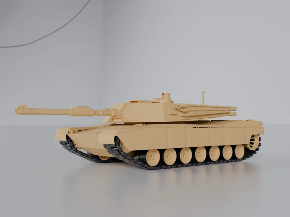 M1A2 Abrams 1:35 fully 3d printed tank by Crea_Hicks MakerWorld: Download Free 3D Models