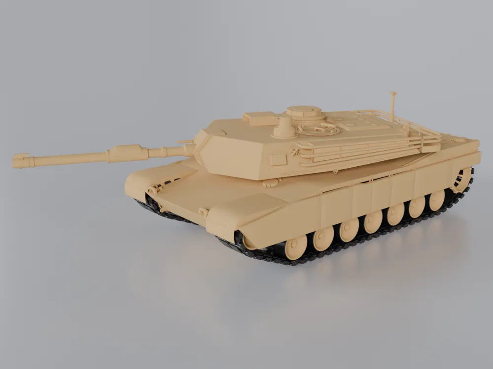 M1A2 Abrams 1:35 fully 3d printed tank by Crea_HicksMakerWorld ...