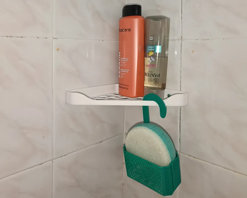 Voronoi Shower Shelf by telepath MakerWorld: Download Free 3D Models