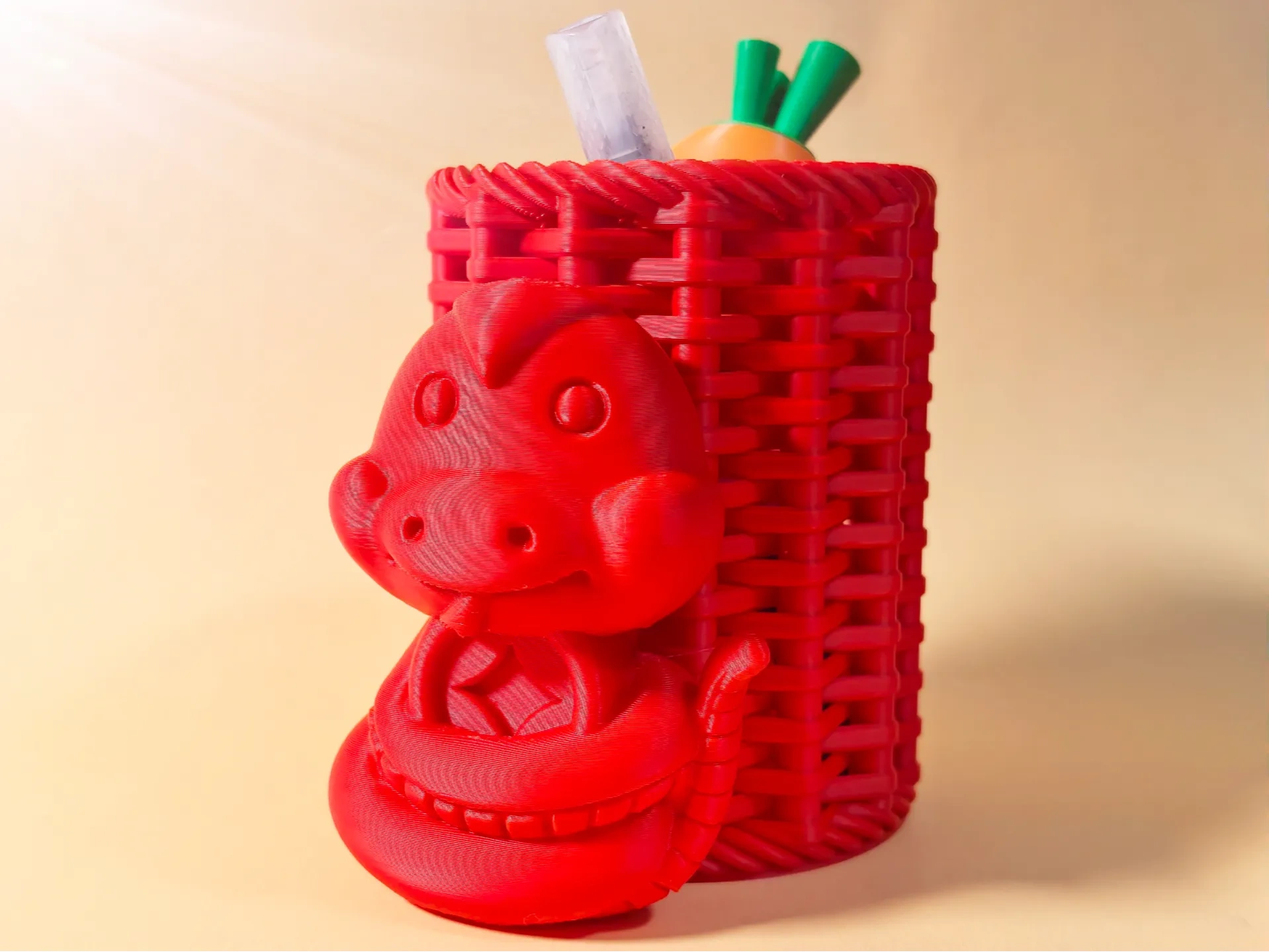 Cute and Quirky Money Snake Pen Holder by user_2952255425 - MakerWorld