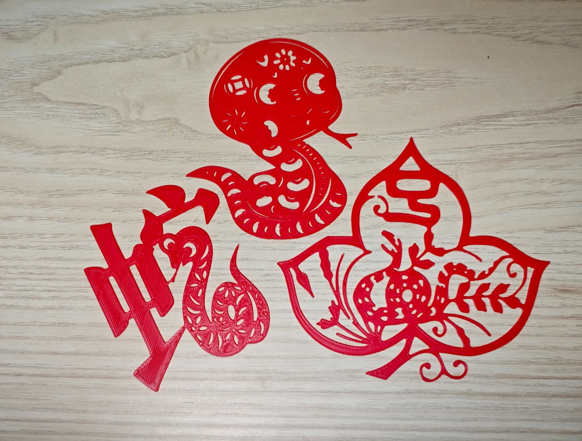 Year of the Snake Window Decoration Set by AtamiSquare - MakerWorld