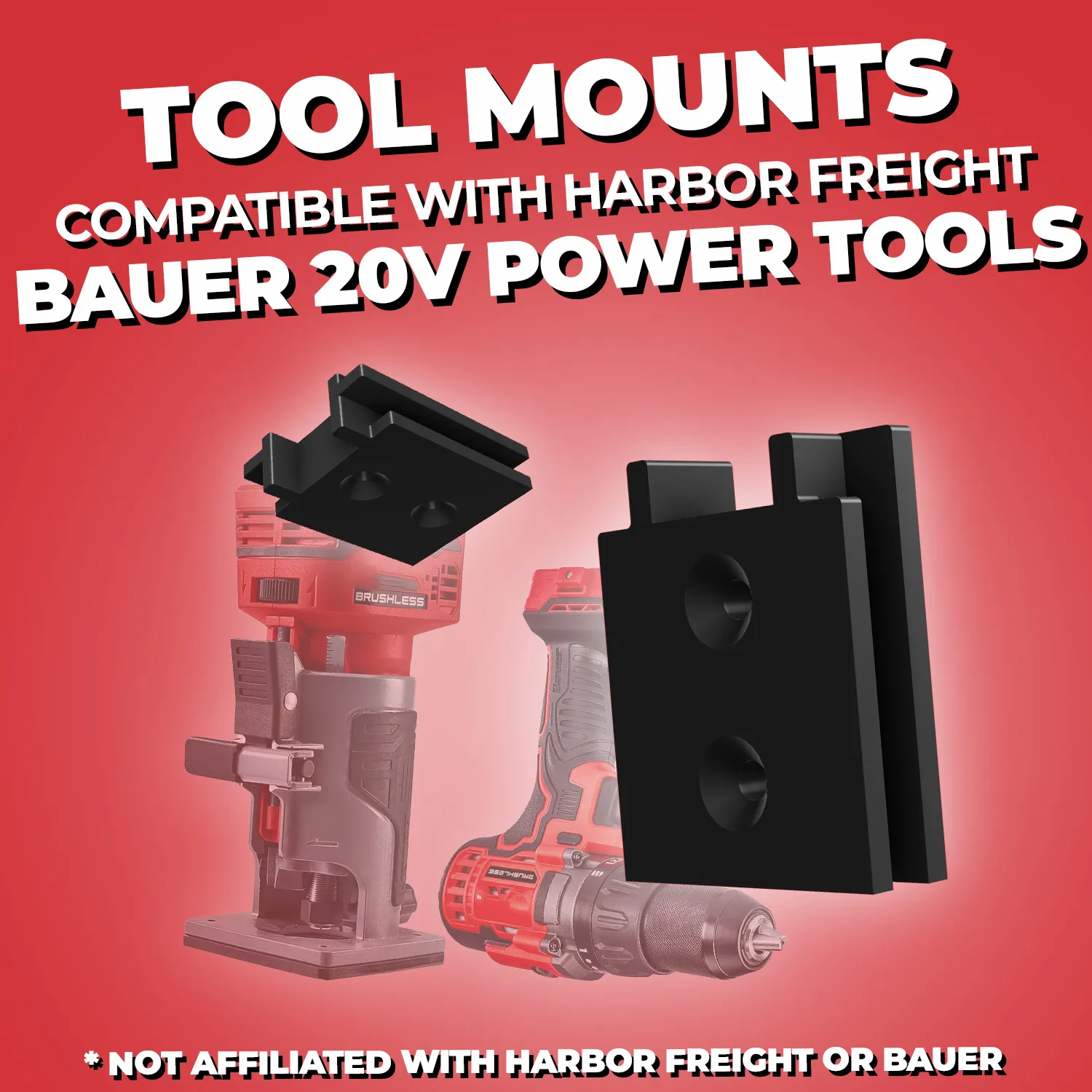 Hercules 20V Battery Wall Mount - Multiboard Mount - Free 3D Print ...