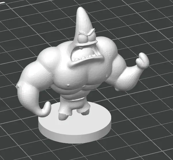 Buff Patrick Star SpongeBob character Muscular Man by Pixel3d ...