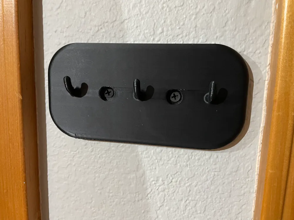 Wall Mounted Hooks/Key Holder by kjg31330 - MakerWorld