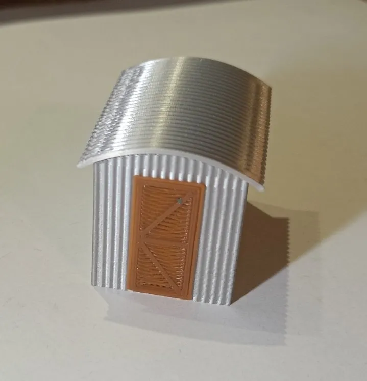 Small corrugated iron hut in H0 / 1:87 - Free 3D Print Model - MakerWorld