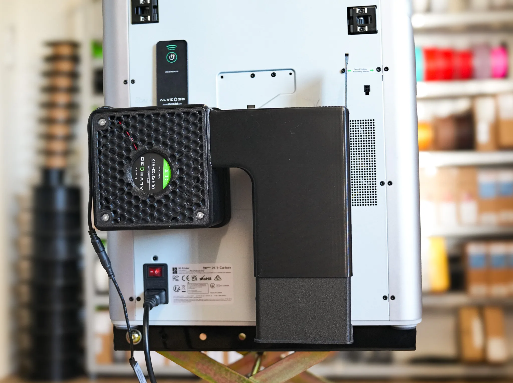 HEPA Carbon Air Filter for Bambu Lab P1S, X1/X1C - Free 3D Print Model ...
